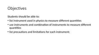 Grade Nine (9) Physics: Instruments.pptx