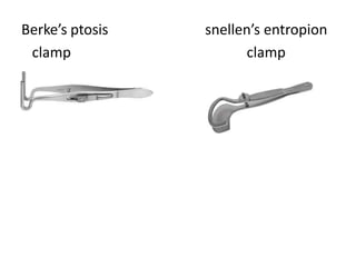 Instruments ophthalmology | PPTX