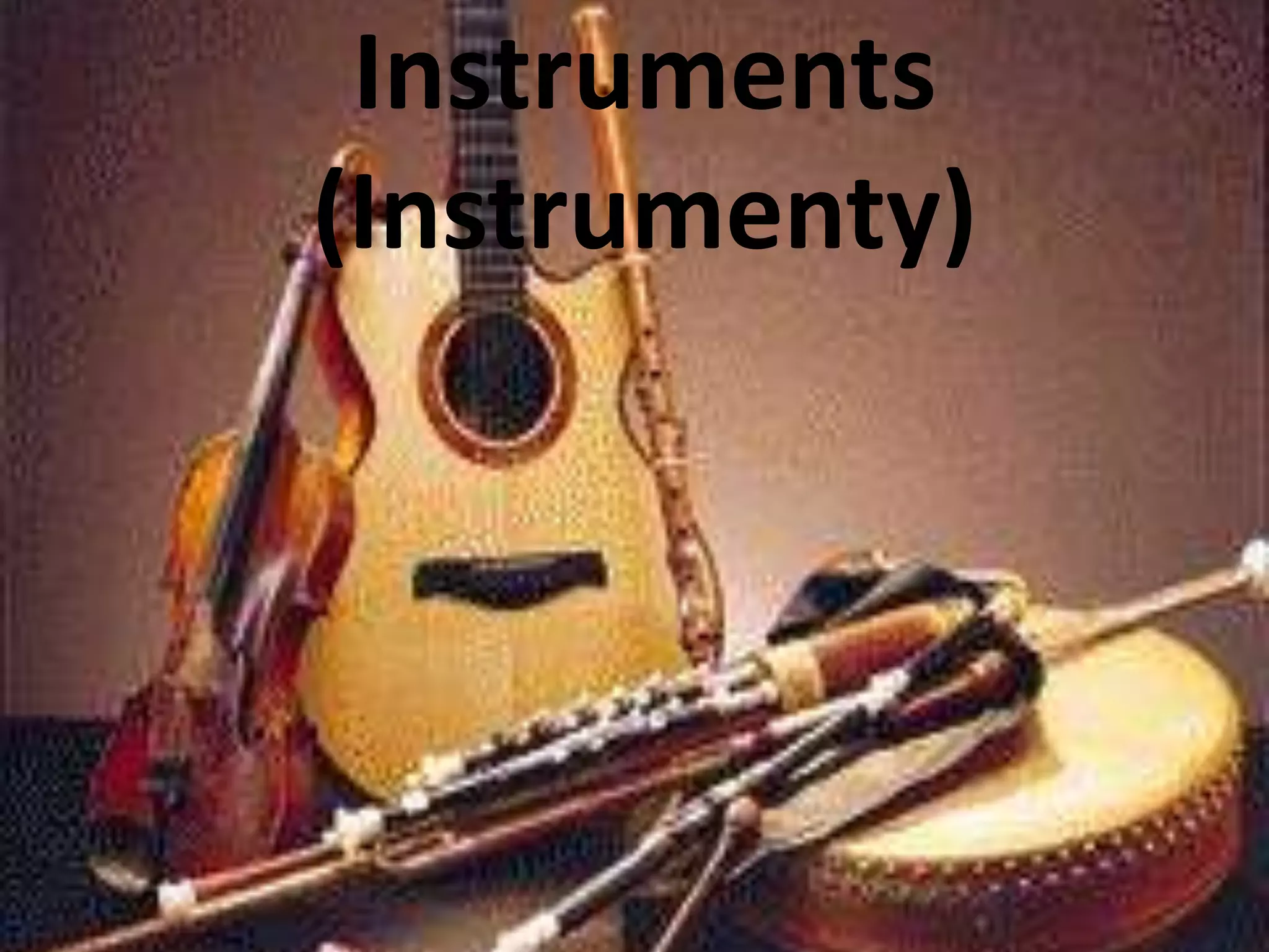 Instruments-types | PPTX