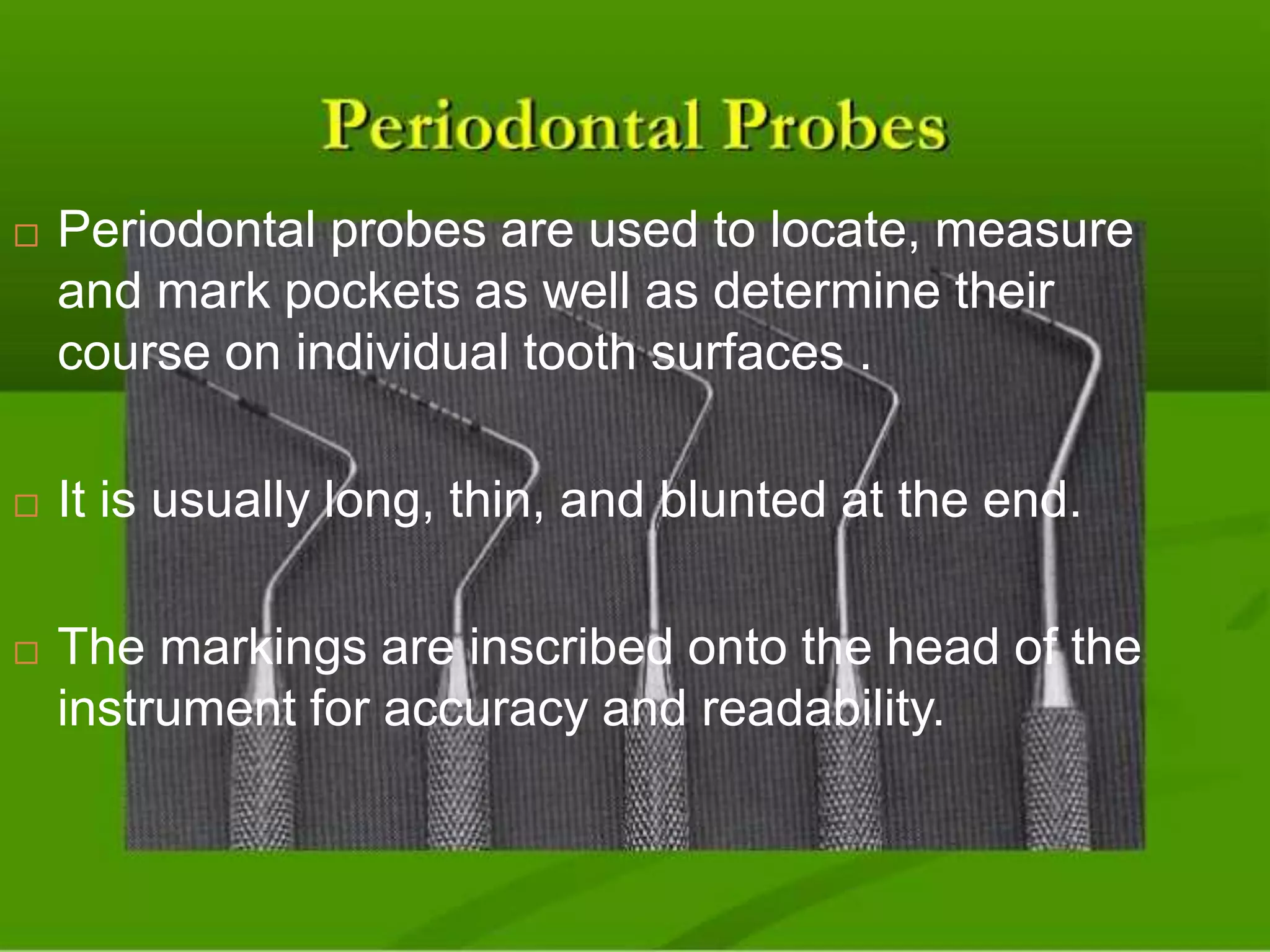 "PERIODONTAL- INSTRUMENTS AND INSTRUMENTATION" | PPTX