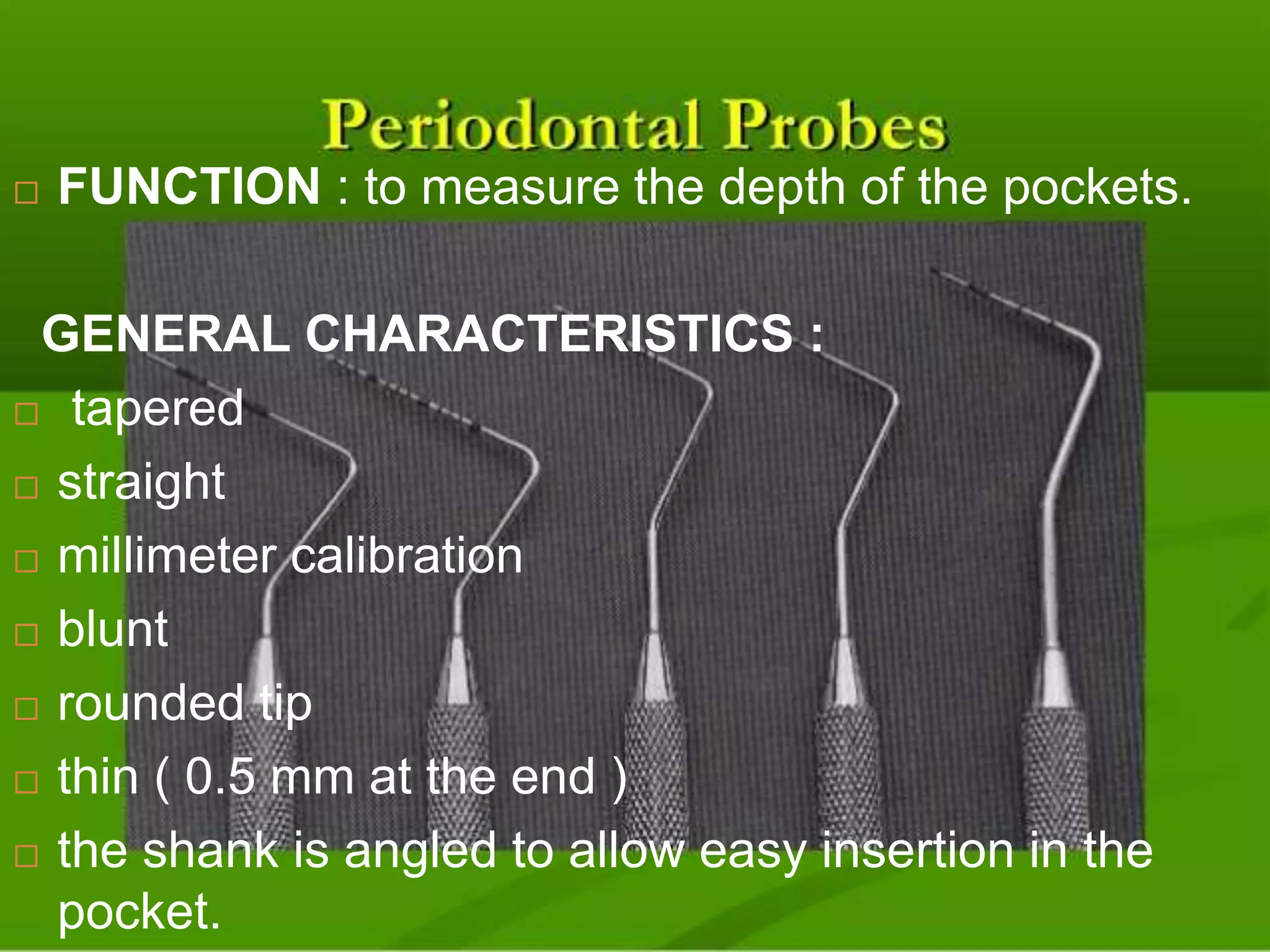 "PERIODONTAL- INSTRUMENTS AND INSTRUMENTATION" | PPTX