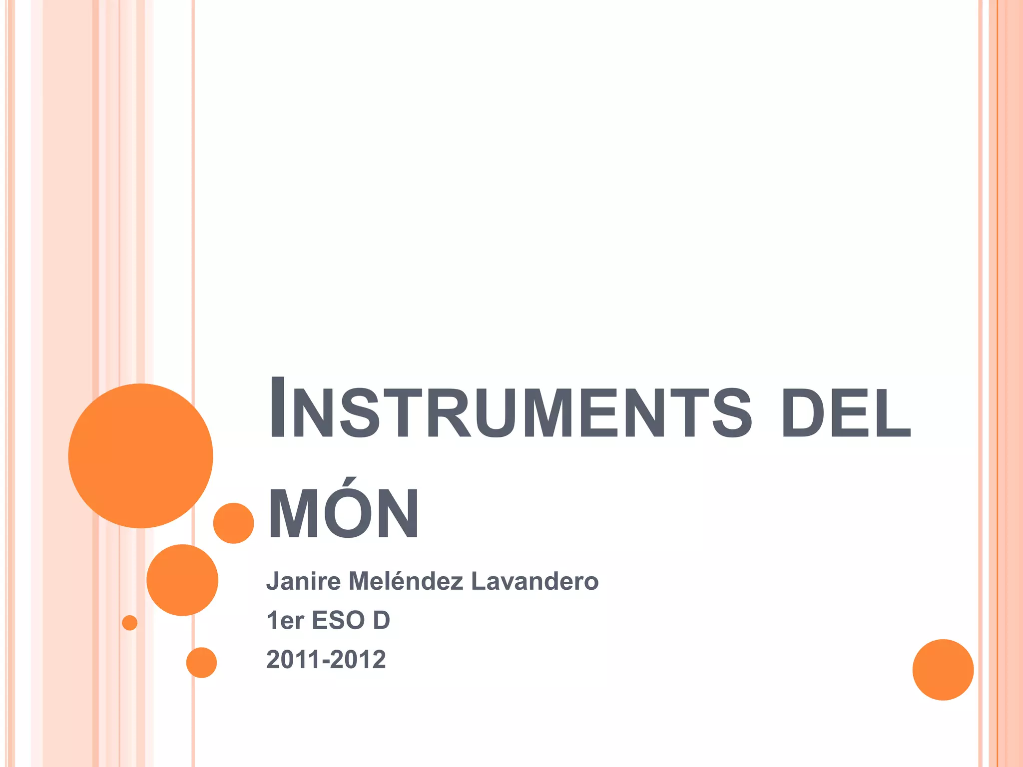 Instruments del món | PPTX