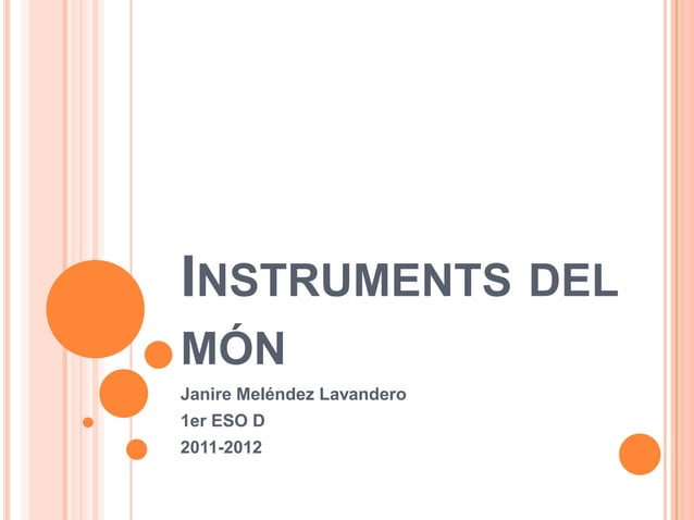 Instruments del món | PPTX