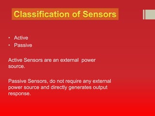 Instrument sensors \ Pressure Sensors | PPTX