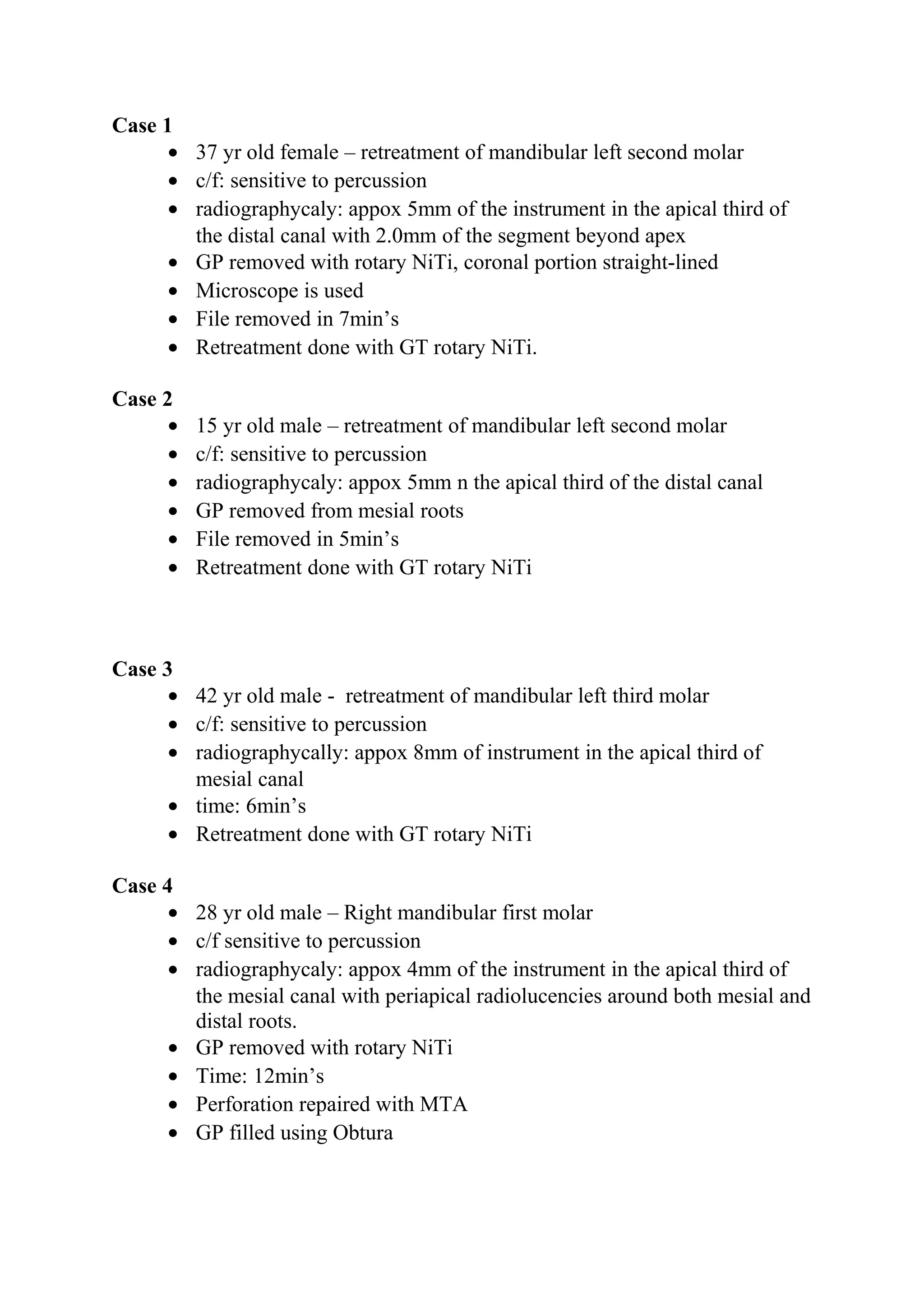 Instrument separation | DOC | Dental Health | Diseases and Conditions