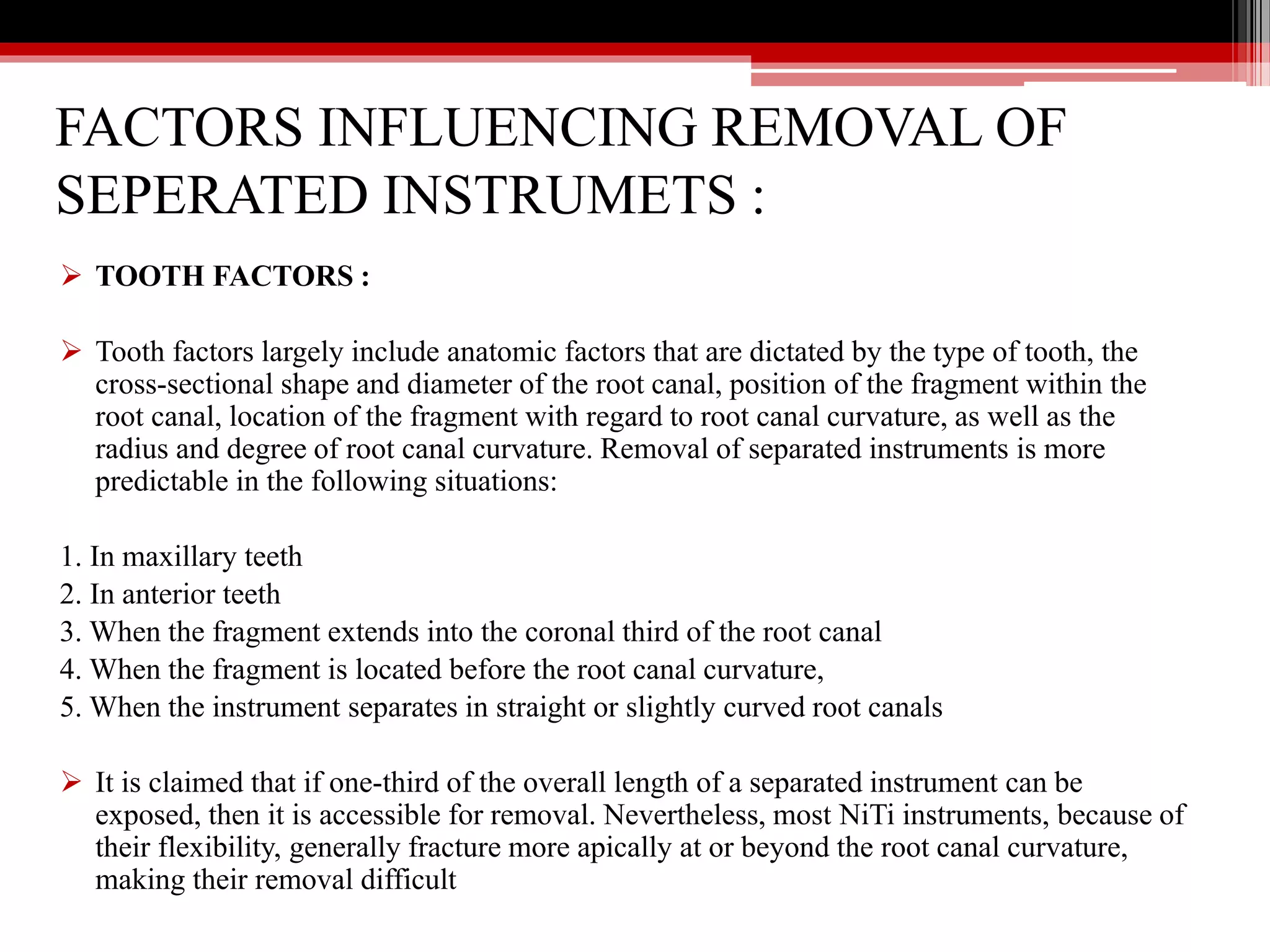 Instrument seperation and its management | PPTX