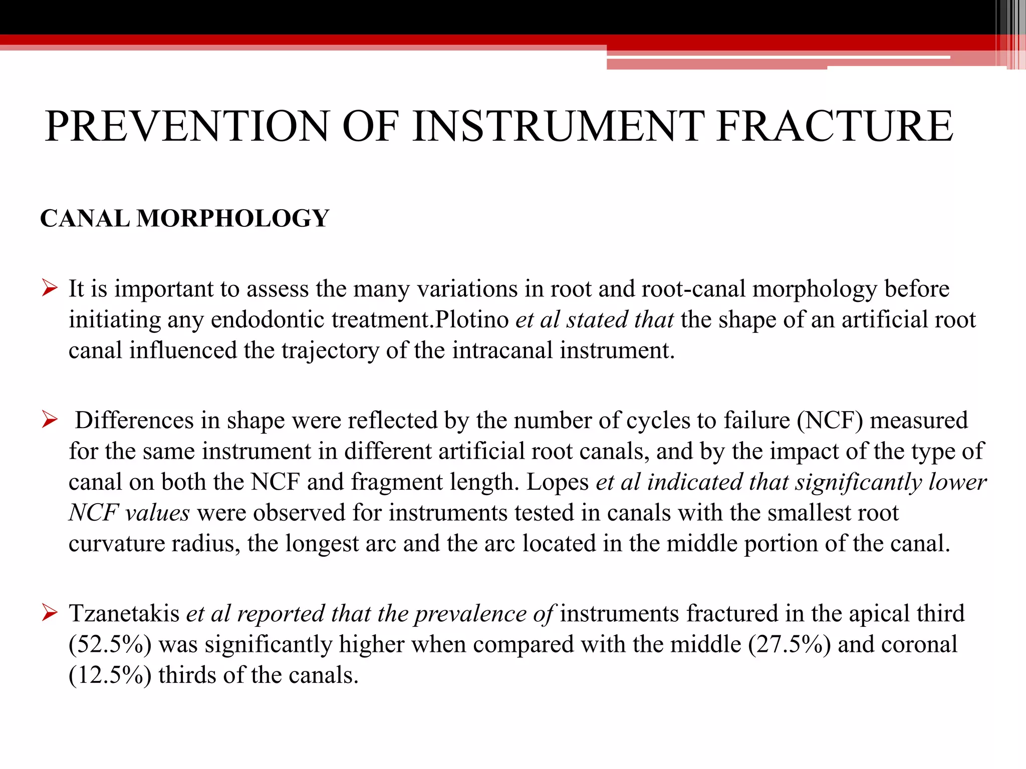 Instrument seperation and its management | PPTX