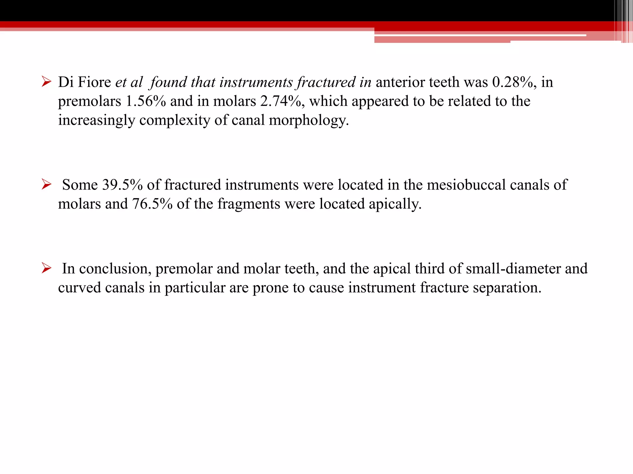 Instrument seperation and its management | PPTX