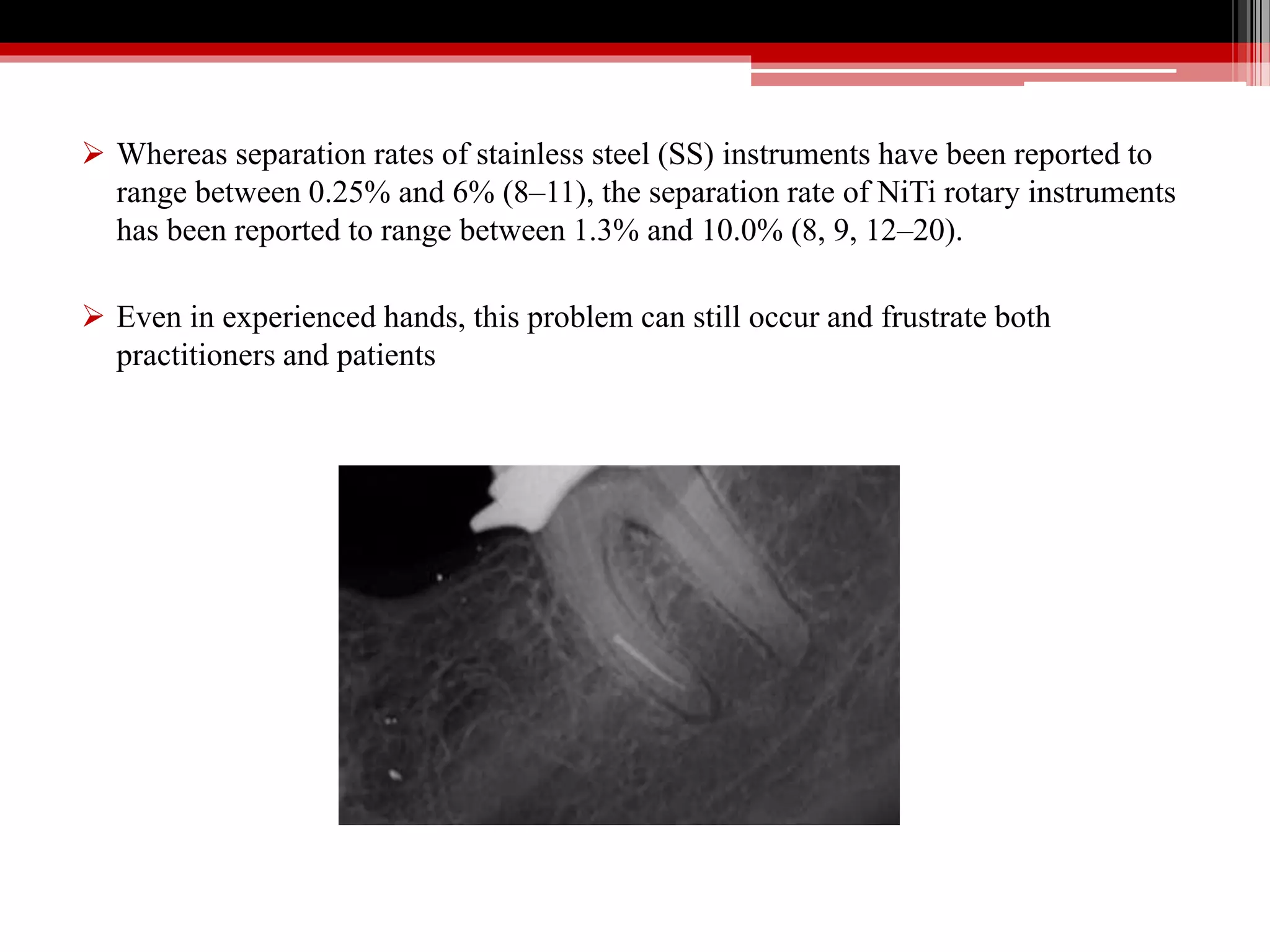 Instrument seperation and its management | PPTX