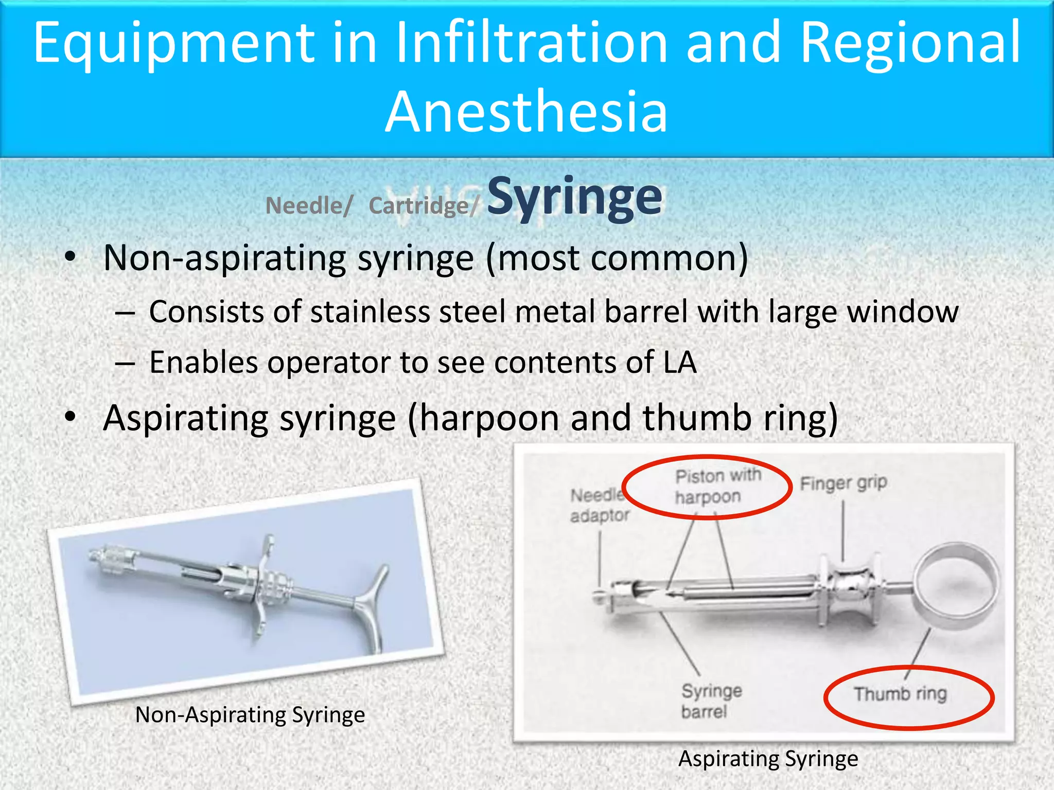 Instruments in Local Anesthesia | PPTX