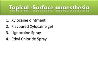 Instruments in Local Anesthesia | PPTX