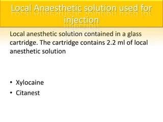 Instruments in Local Anesthesia | PPTX
