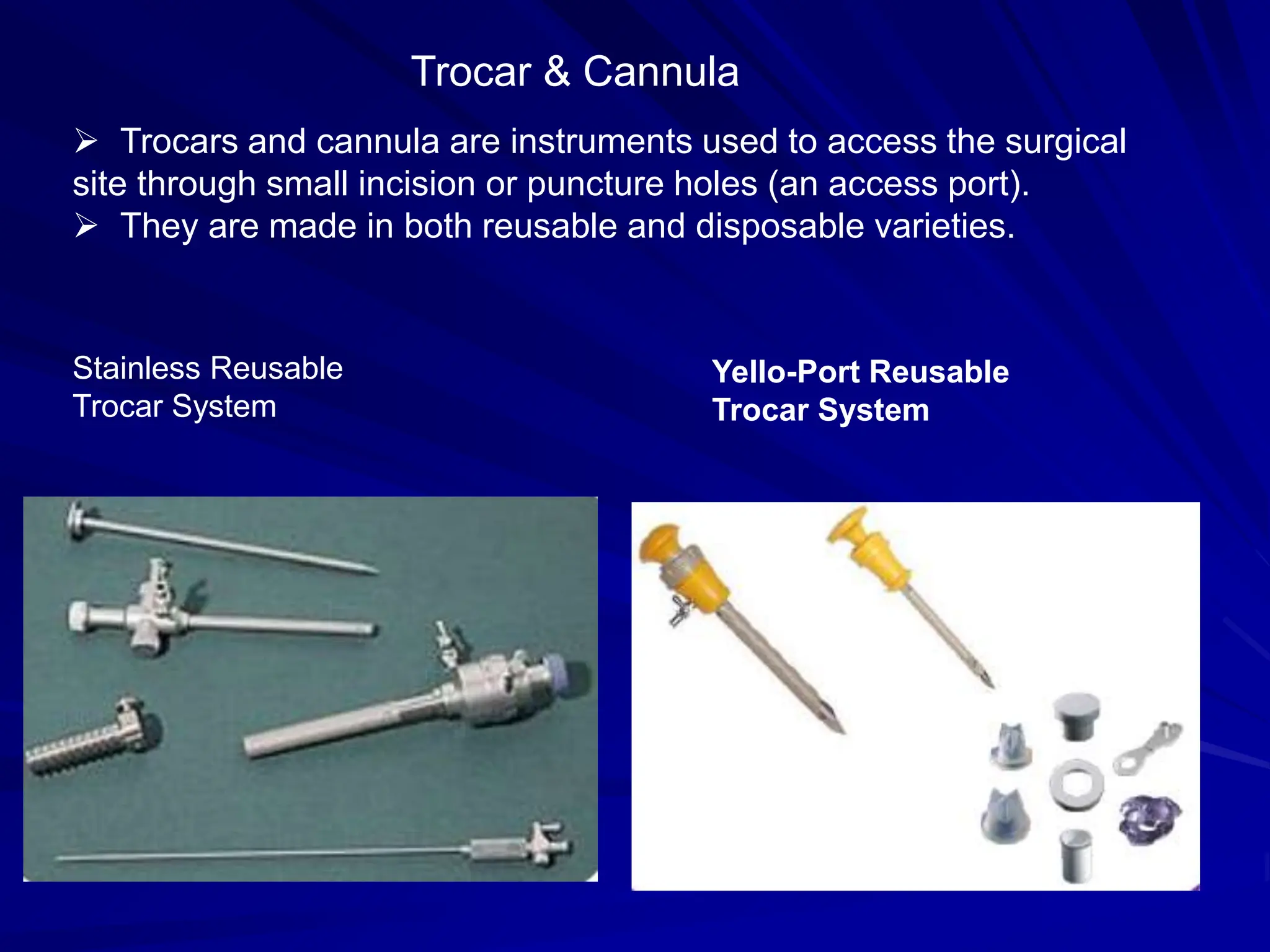Instruments used in Laparoscopic surgery.pptx | Surgery | Medical Health