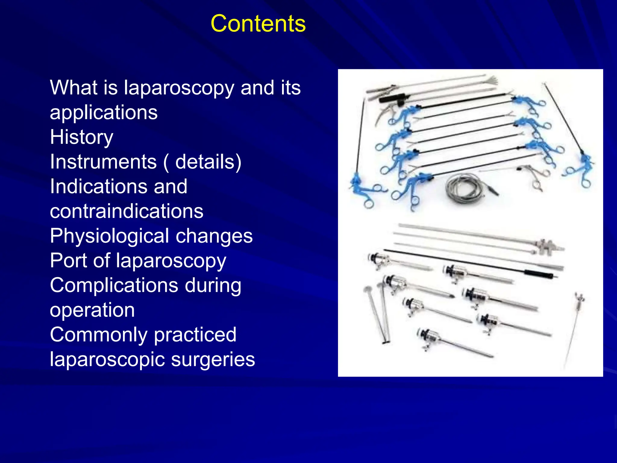 Instruments used in Laparoscopic surgery.pptx | Surgery | Medical Health