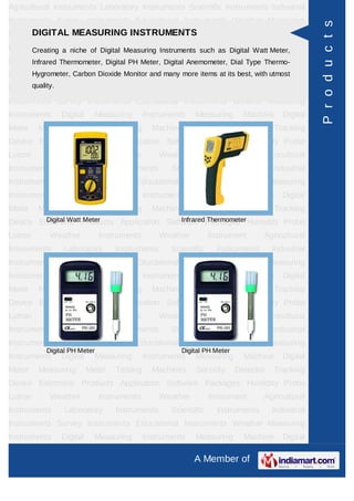 Nunes Instruments, Coimbator, Agricultural and Electrical Measuring ...