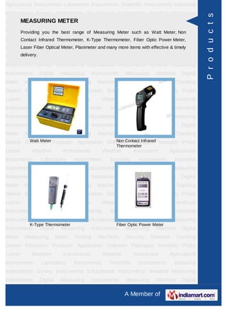 Nunes Instruments, Coimbator, Agricultural and Electrical Measuring ...