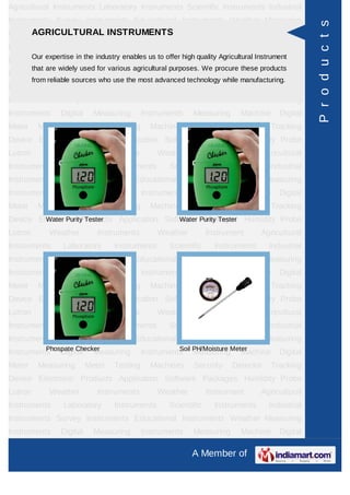 Nunes Instruments, Coimbator, Agricultural and Electrical Measuring ...