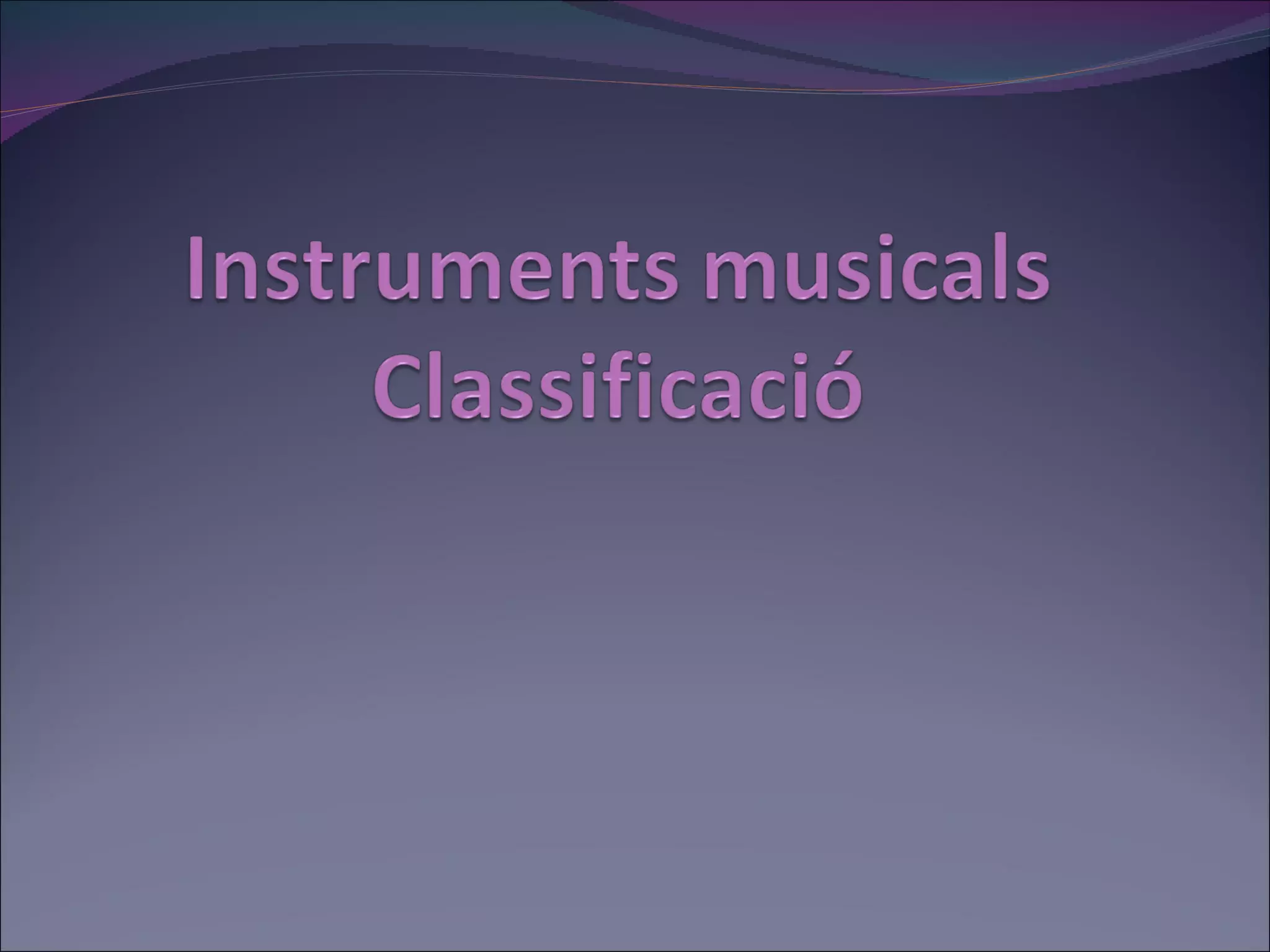Instruments musicals | PPT