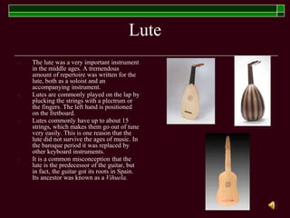Instruments of the middle ages.ppt | Music | Entertainment