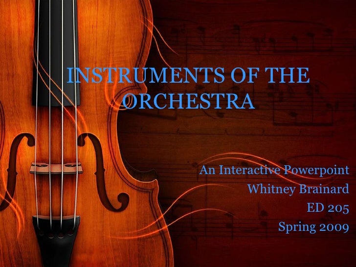Classical Symphony Instruments