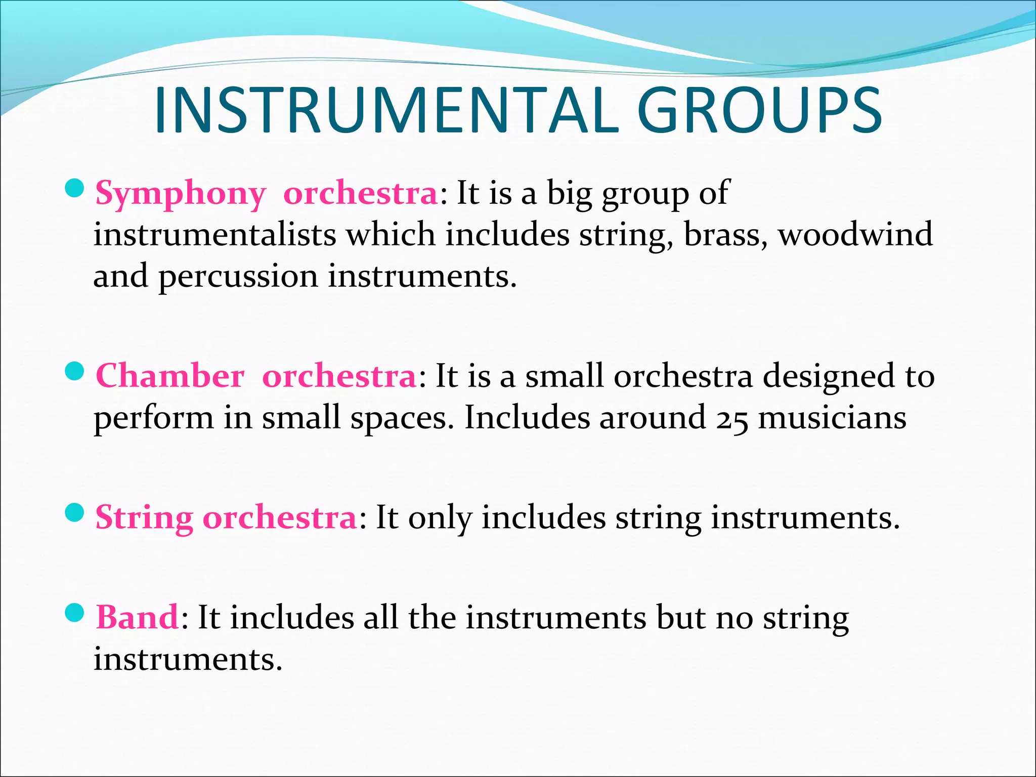 Instruments of the orchestra | PPT