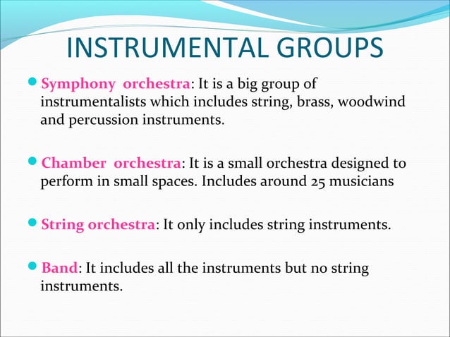 Instruments of the orchestra | PPT