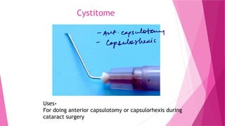 Instruments used in ophthalmology surgery . | PDF