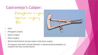 Instruments used in ophthalmology surgery . | PPT