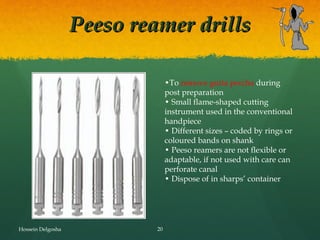 Instruments used in endodontic treatment. | PPT
