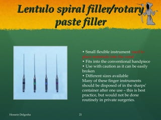 Instruments used in endodontic treatment. | PPT