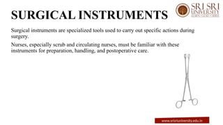 Instruments, sutures and suture materials, equipments for common ...