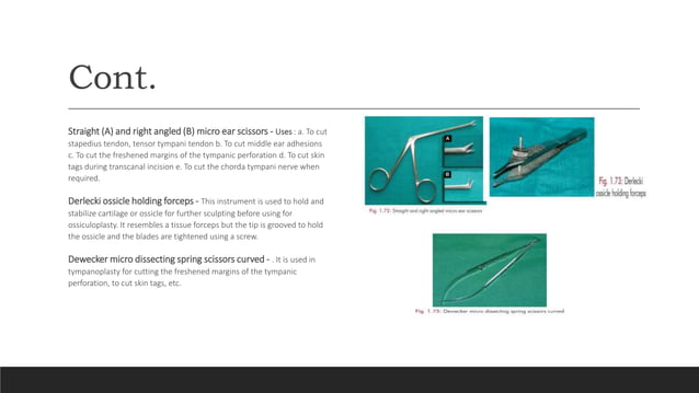 Instruments used in ear surgeries (1).pptx | Ear, Nose and Throat ...