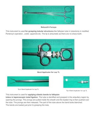 Instruments used in gynecology and obstetrics ~ young doctors research ...