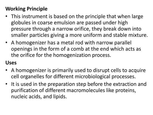 INSTRUMENTS USED IN MICROBIOLOGY LAB WITH PRINCIPLE AND.ppt | Home ...
