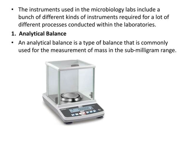 INSTRUMENTS USED IN MICROBIOLOGY LAB WITH PRINCIPLE AND.ppt | Home ...