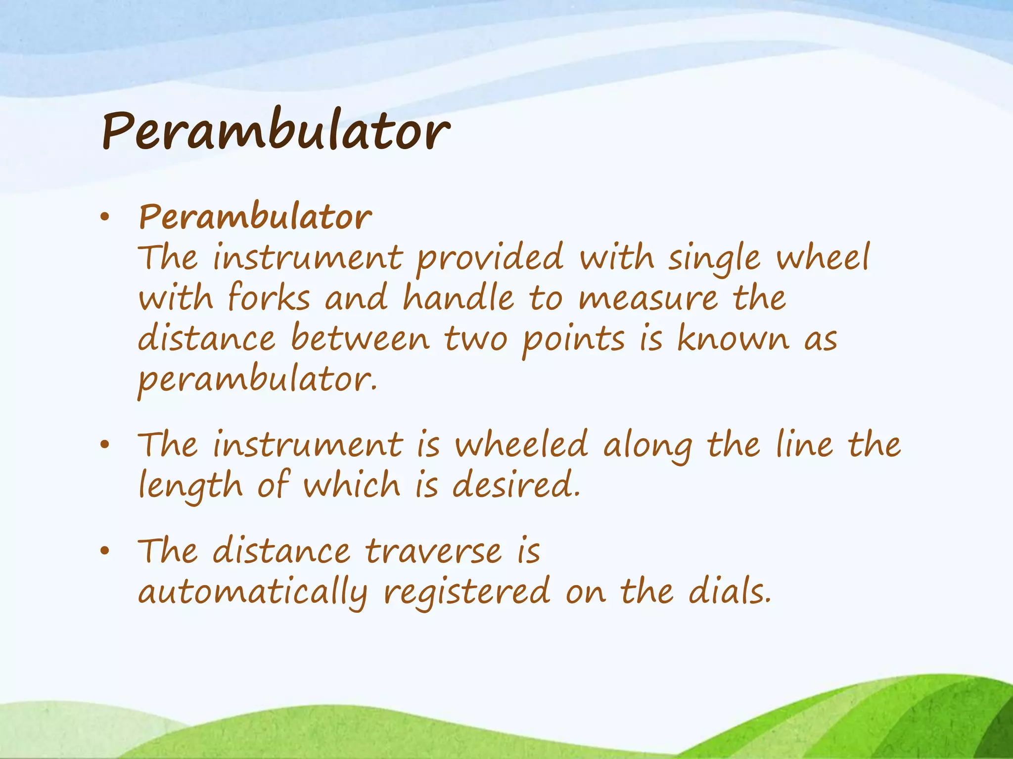 Instruments used in surveying | PPTX