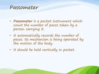 Instruments used in surveying | PPTX