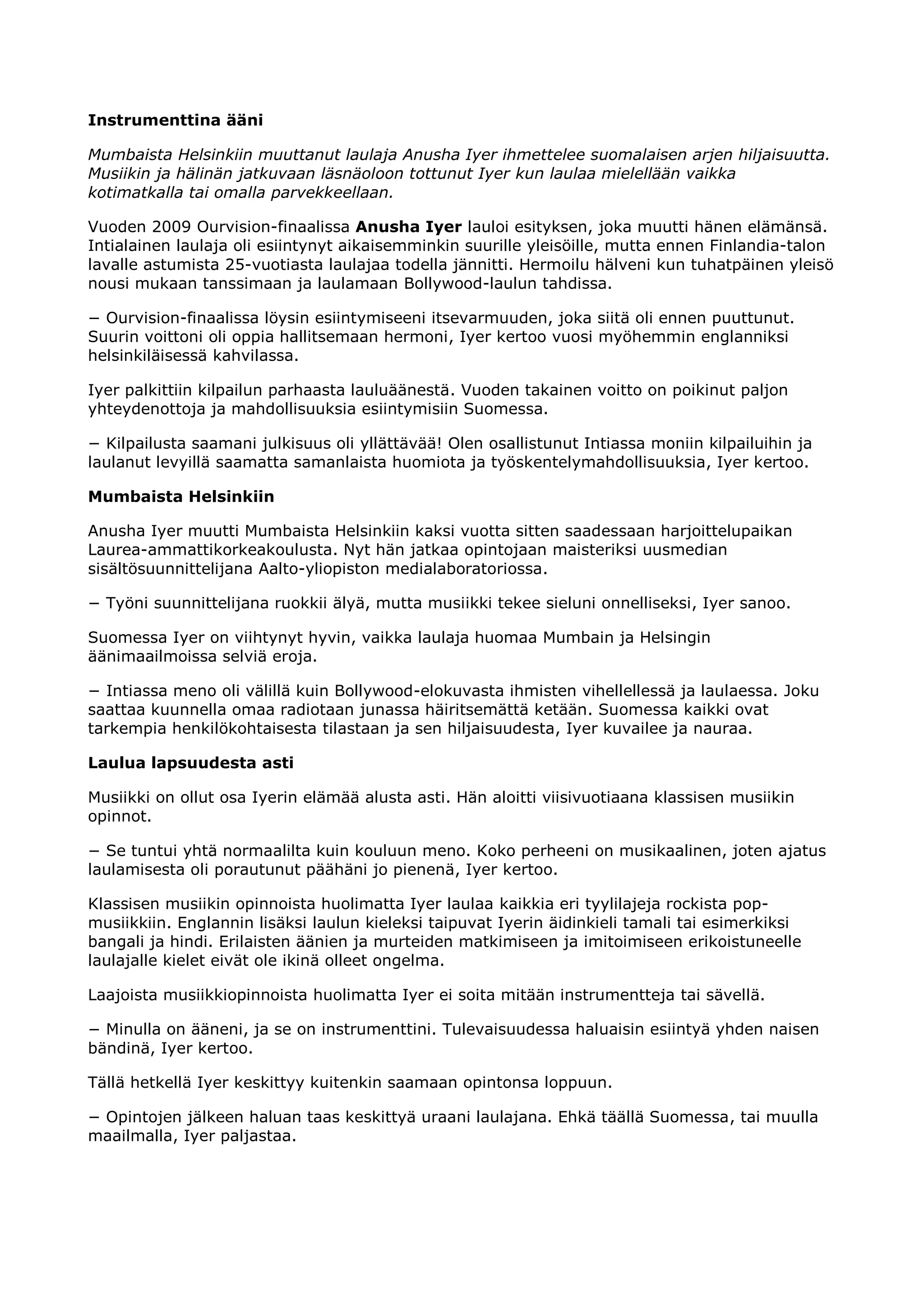 Instrumenttina ääni | PDF