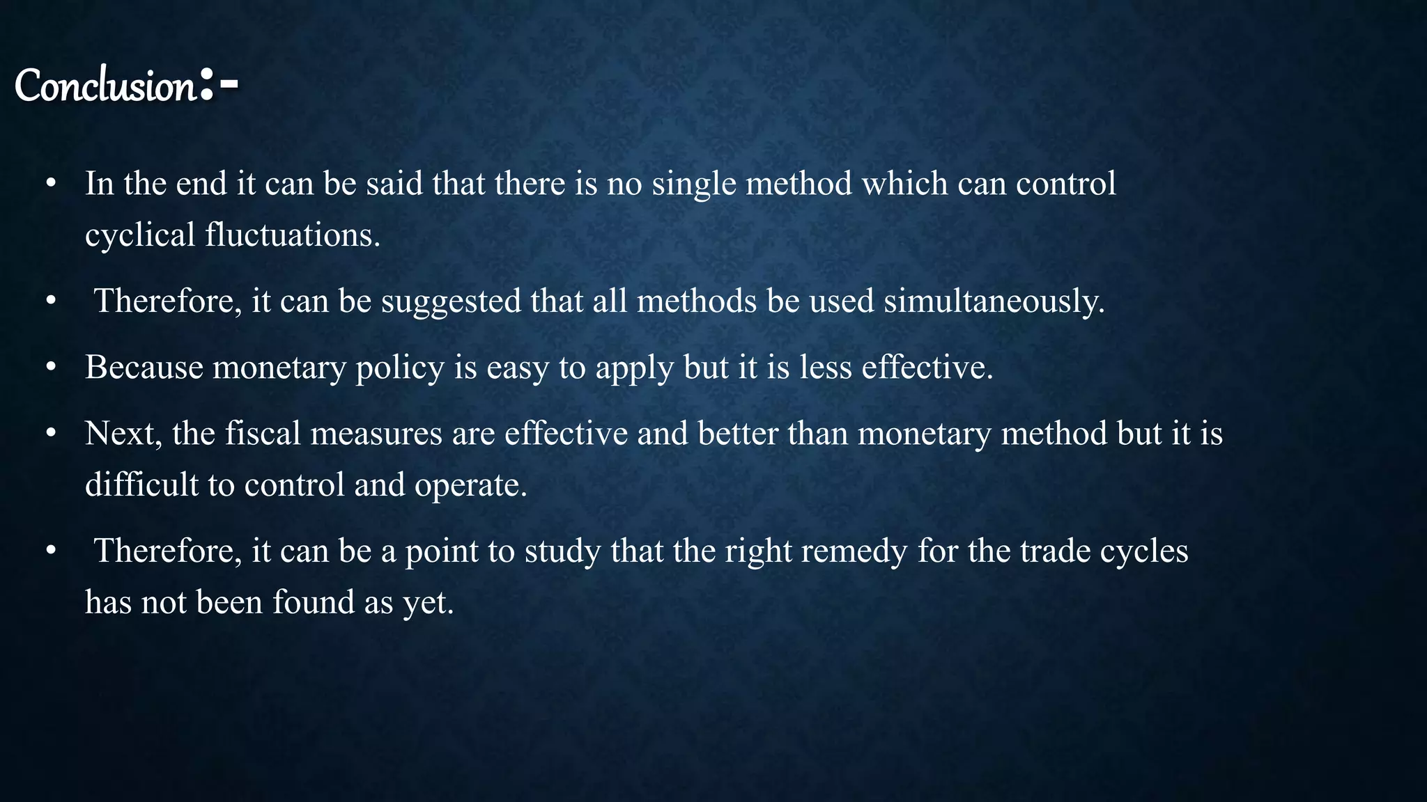 Instrument To Control Business Cycle | PPTX