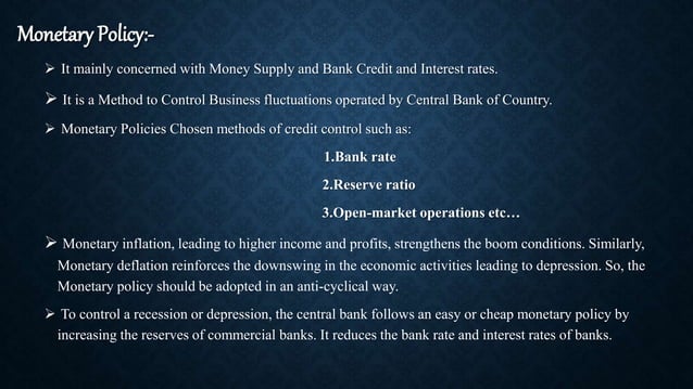 Instrument To Control Business Cycle | PPTX