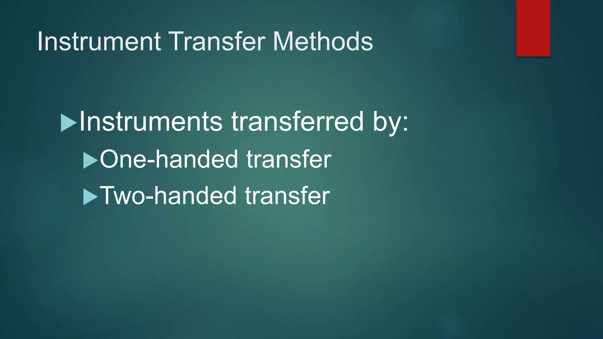 Instrument Transfer | PPTX