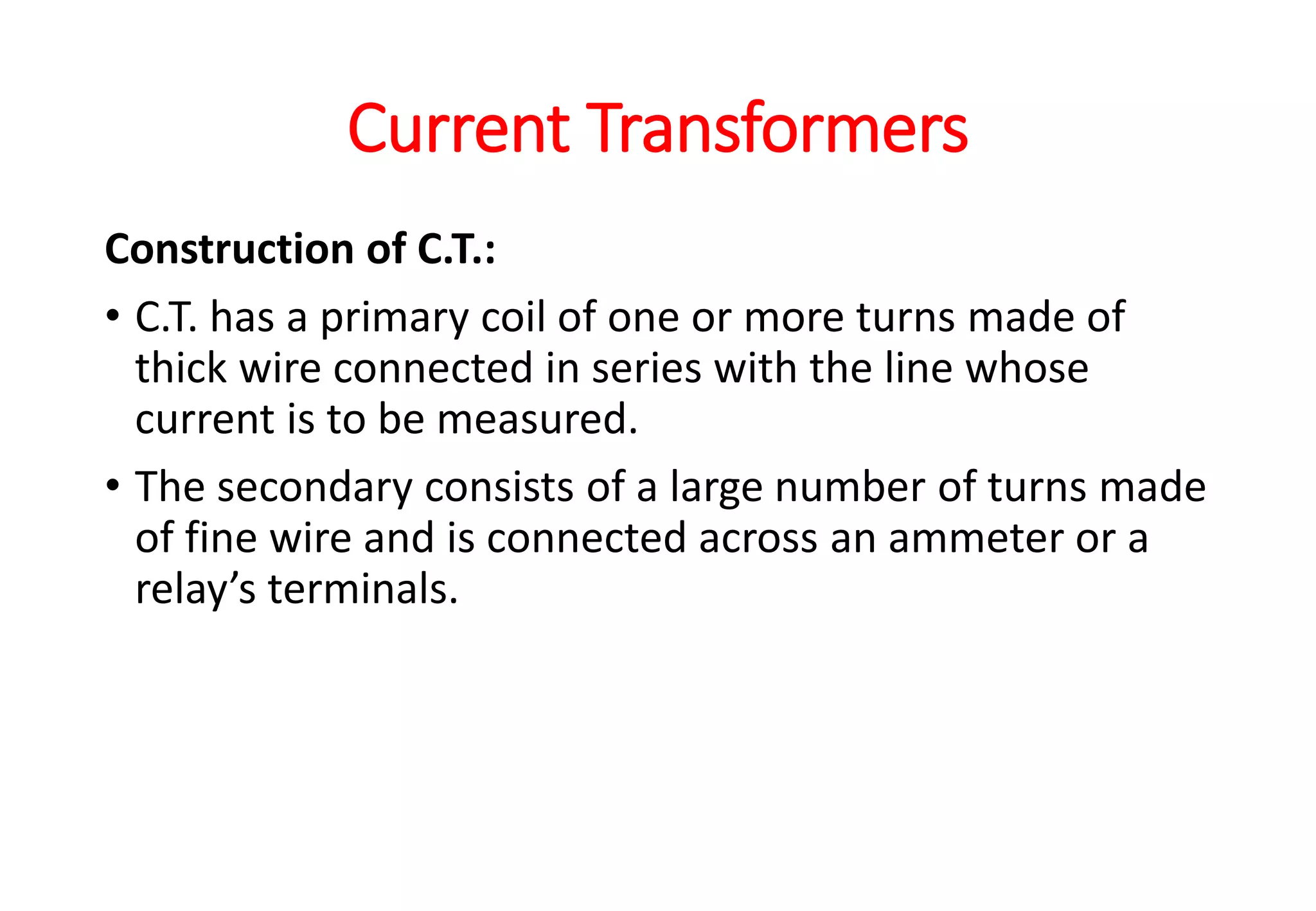 Instrument Transformers | PPTX
