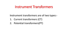 Instrument Transformers | PPTX