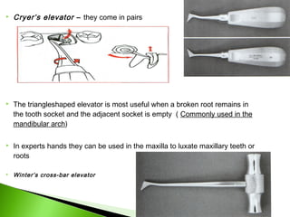 Instrument used in exodontia | PPT