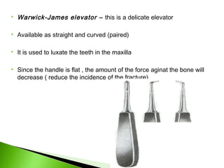 Instrument used in exodontia | PPT