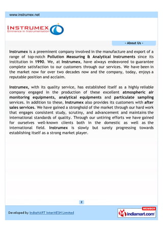 Instrumex, Mumbai, Digital Weather Station | PDF