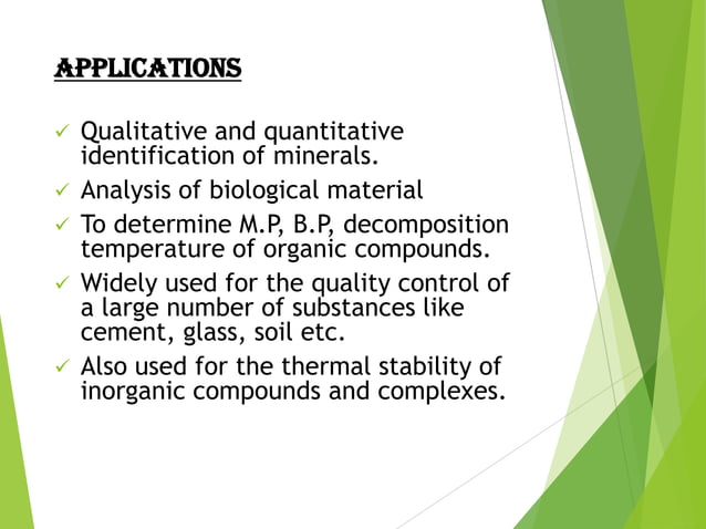 Thermal methods of analysis | PPTX | Chemistry | Science