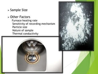 Thermal methods of analysis | PPTX