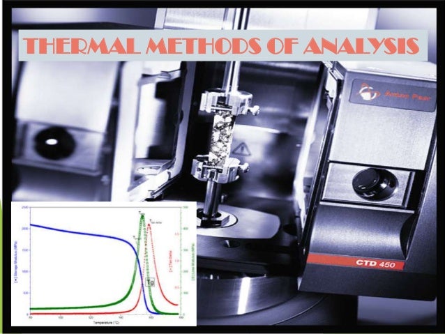 Thermal methods of analysis