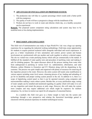 IOE Instrumentation-II Field Visit Sample Report | PDF